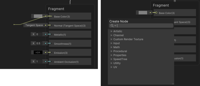 Getting Started With Shader Graph Create Node Menu 어제와 내일의 나 그 사이의 이야기 0552